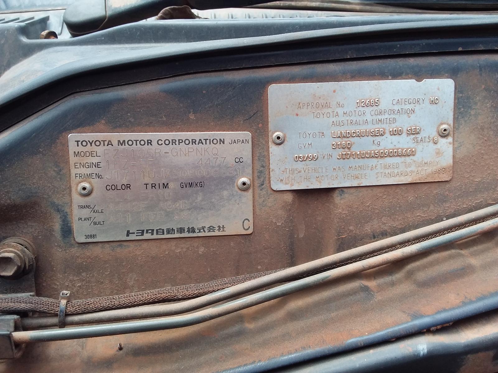 Ecu Landcruiser Toyota 1999