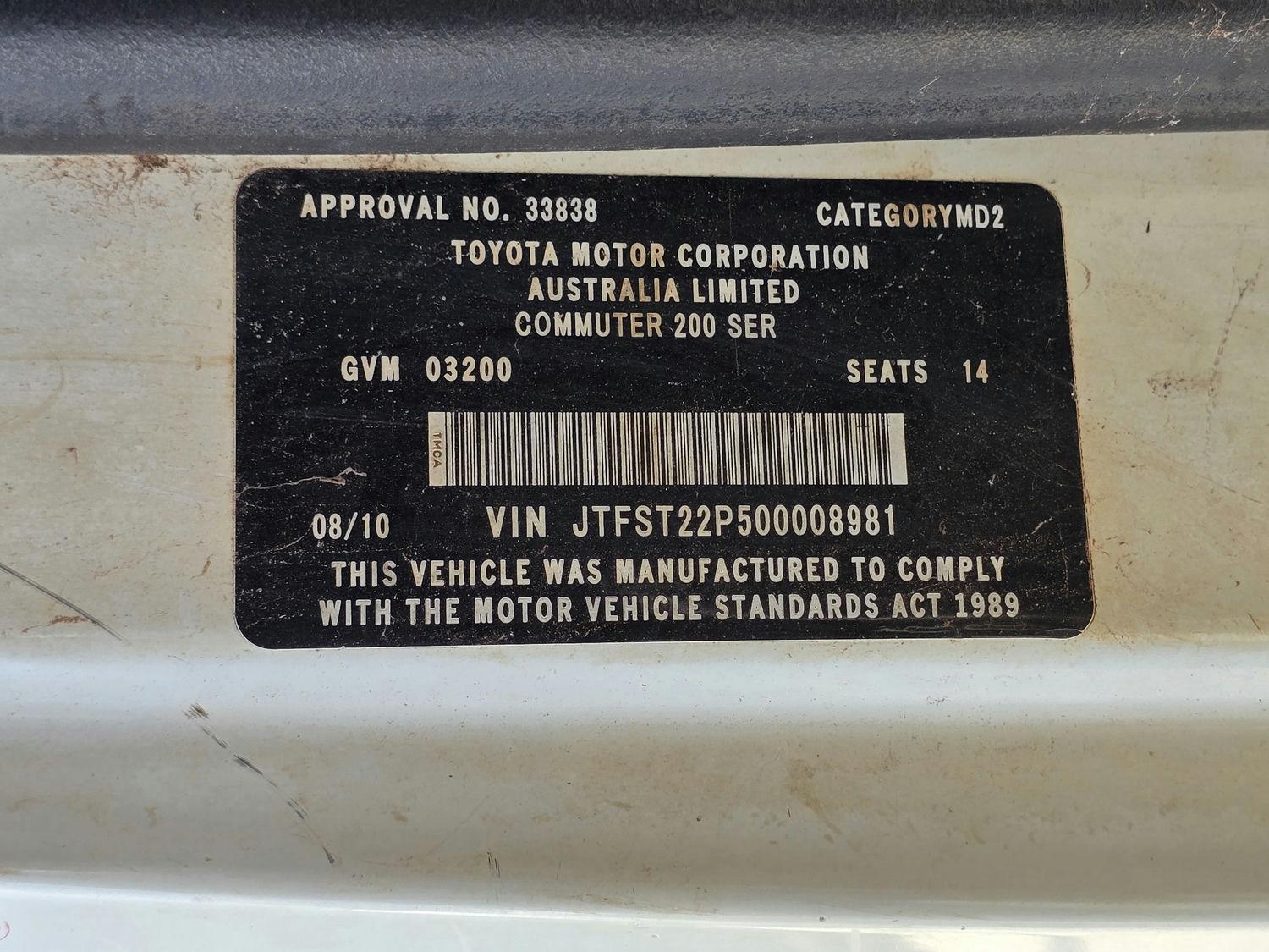 Map Sensor Hiace Toyota 2010